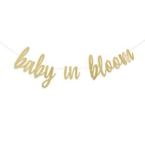 baby in bloom banner - baby in bloom shower, baby shower decorations, floral theme baby shower decorations, flower baby shower banner