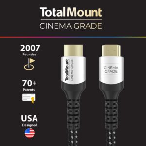 TotalMount Cinema Grade – Gold-Plated HDMI Cable for Apple TV – HD, 4K, 8K, and 10K – Full Apple TV Compatibility (6 Feet)