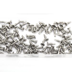 eivvia100pcs #8 * 5/8" Flat Head Cross Drive Head, 304 Stainless Steel, Flat Head Sheet Metal Screw self Tapping Screw Swallowtail Screw.…