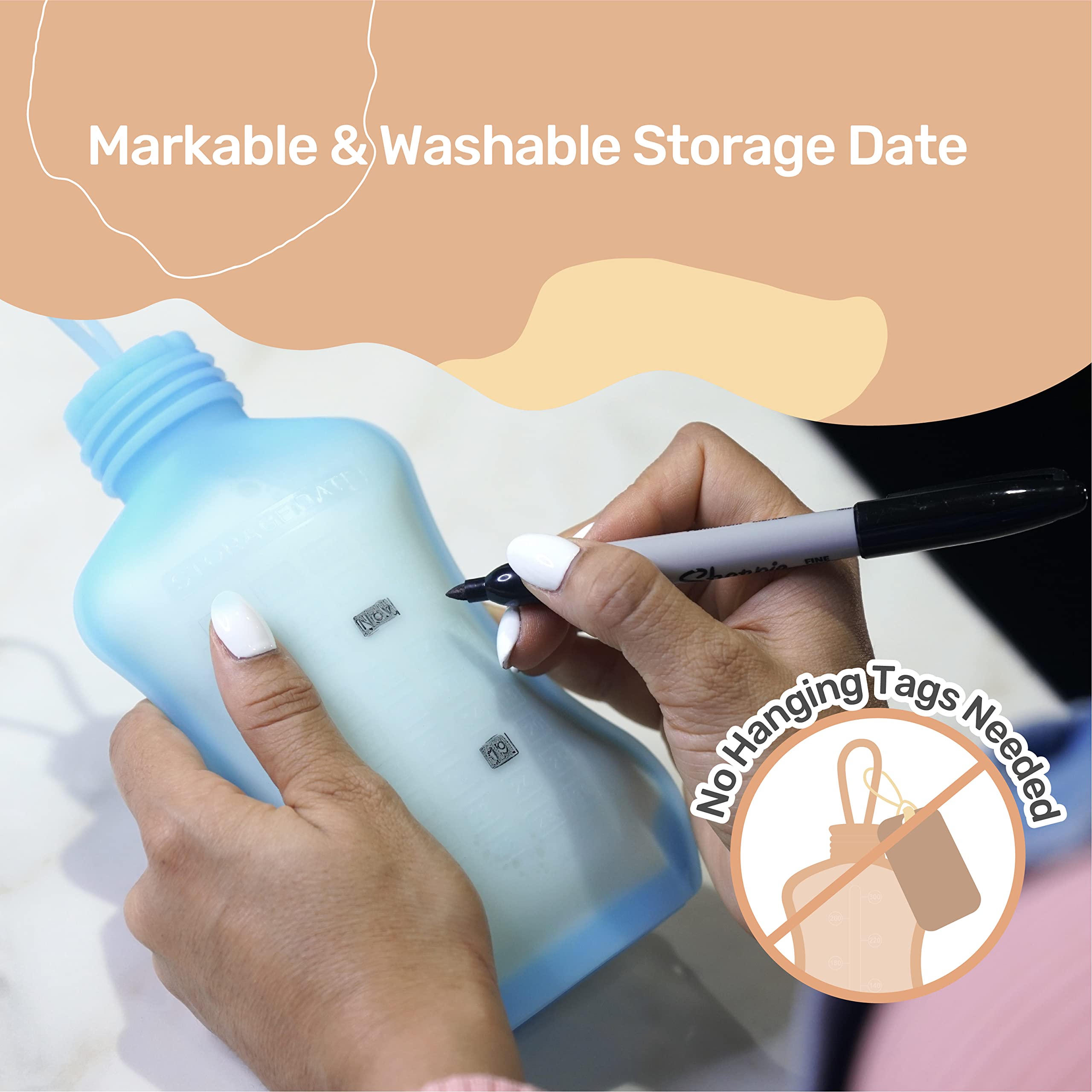 Reusable Silicone Breast Milk & Juice Storage Bags