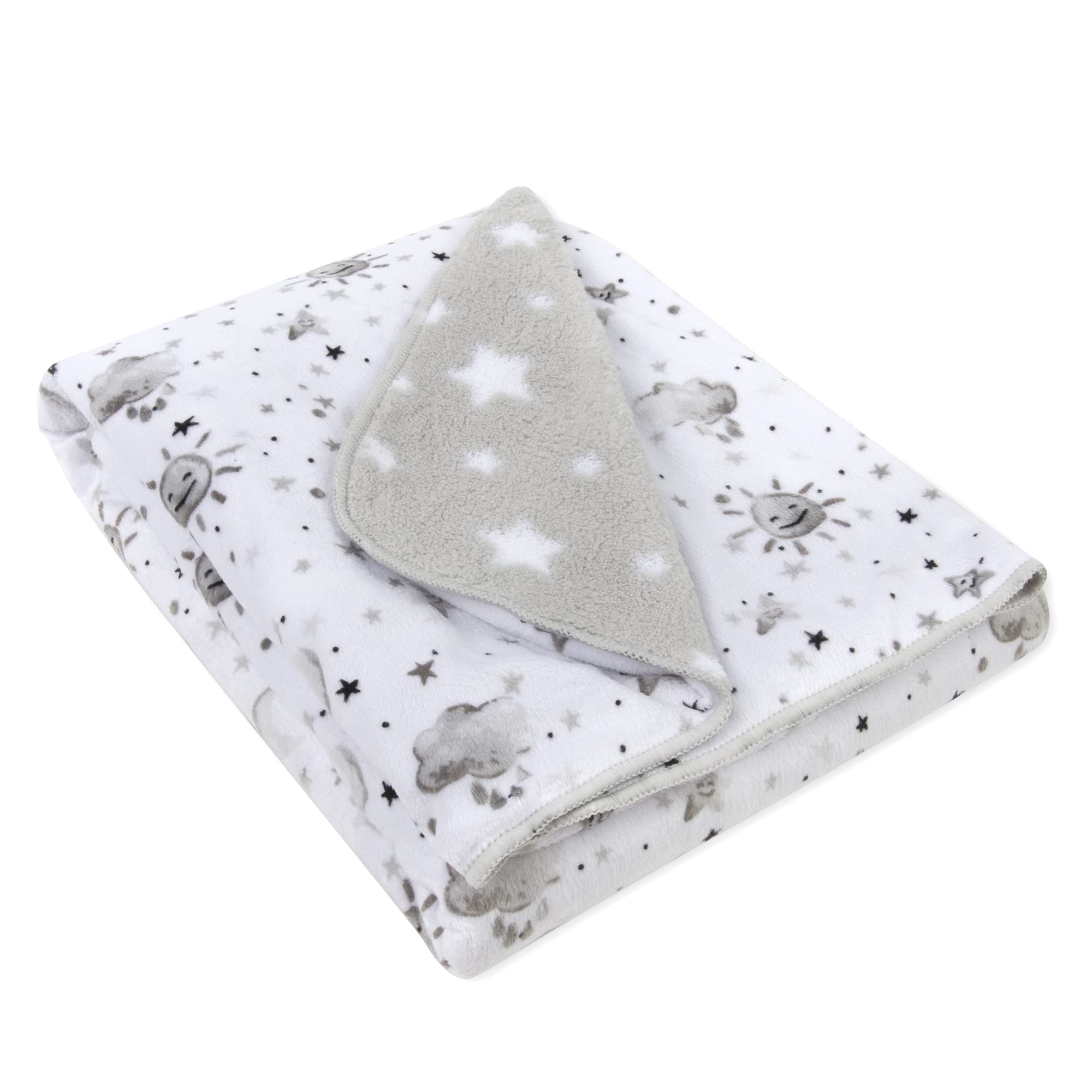 Moon and Stars Crib Sheets Bedding Set for Boys, Girls | Gender Neutral Crib Bedding Set Boho