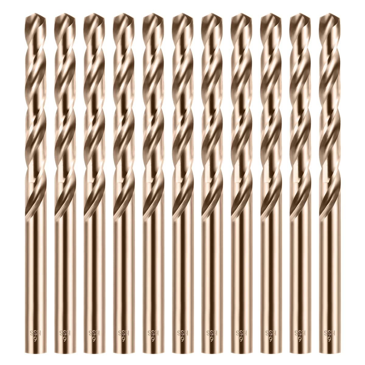 Cobalt Drill Bit Set, M35 Twist HSS Drill Bits Straight Shank, 2mm High Speed Steel Drill Bits for Drilling in Hard Metal, Stainless Steel, Cast Iron (6mm)