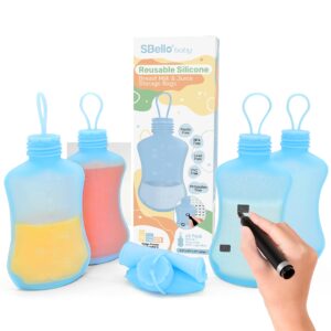 Reusable Silicone Breast Milk & Juice Storage Bags