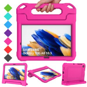 rtobx kids case for samsung galaxy tab a8 10.5 inch 2022, galaxy tab a8 case with screen protector, shockproof handle stand case for samsung galaxy tab a8 10.5” 2022 (sm-x200/sm-x205/sm-x207), pink