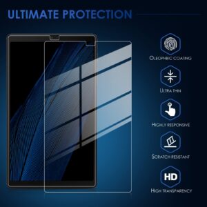 【2-PACK】DETUOSI Screen Protector for Samsung Galaxy Tab A7 Lite 8.7" 2021 (SM-T220/T227U/T225),Ultra-Clear/Case Friendly/Touch Sensitive/Bubble Free/Anti-Scratch Mica Galaxy Tab A7 Lite Tempered Glass