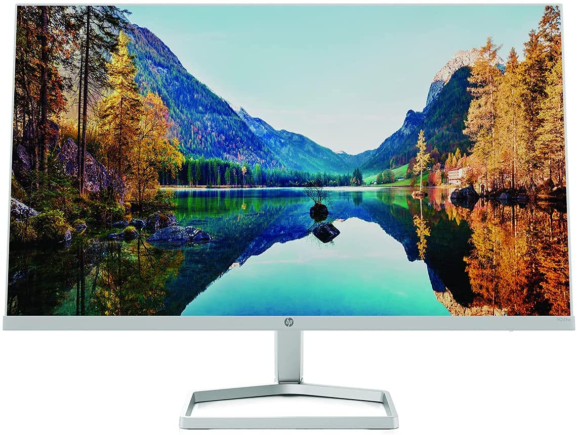 HP New M24fw FHD Monitor 2D9K1AA#ABA, On-Screen Controls; AMD FreeSync, Low Blue Light Mode; Anti-Glare, Brightness 300 nits, IPS FHD (1920 x 1080), 1 VGA; 1 HDMI 1.4, Plus HDMI Cable.