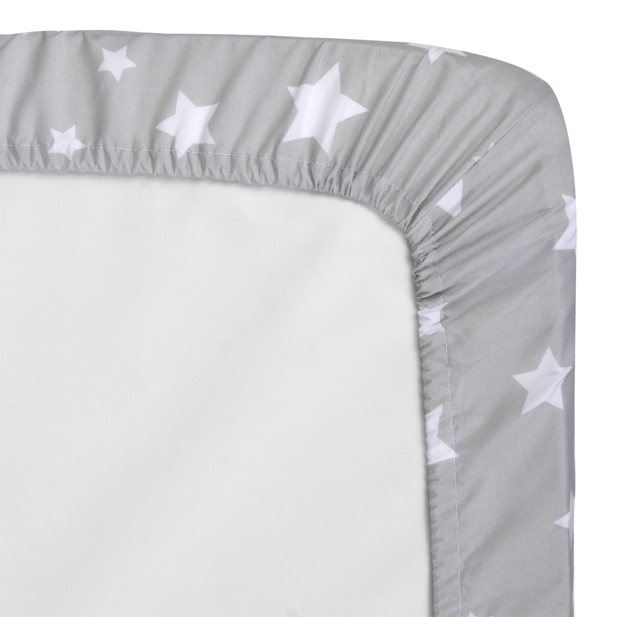 Moon and Stars Crib Sheets Bedding Set for Boys, Girls | Gender Neutral Crib Bedding Set Boho