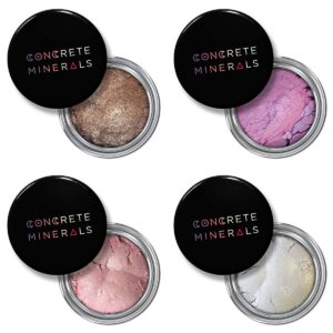 concrete minerals eyeshadow, silky- smooth and highly pigmented, longer-lasting with no creasing, 100% vegan and cruelty free, handmade in usa, 8 grams loose mineral powder (venus)