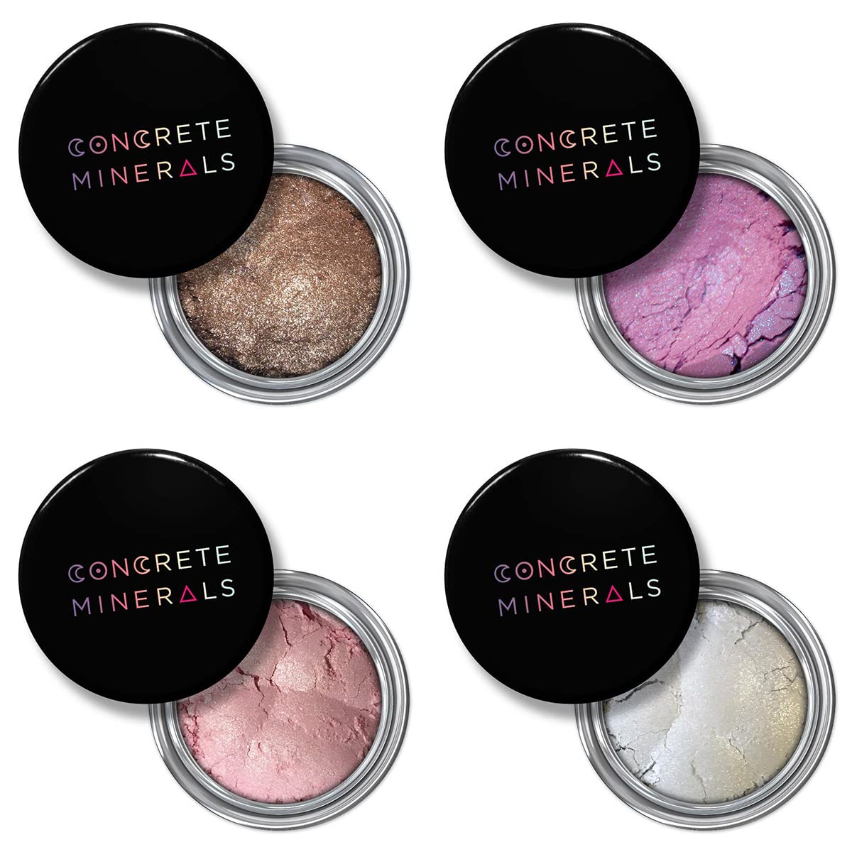 Concrete Minerals Eyeshadow, Silky- Smooth and Highly Pigmented, Longer-Lasting With No Creasing, 100% Vegan and Cruelty Free, Handmade in USA, 8 Grams Loose Mineral Powder (Venus)