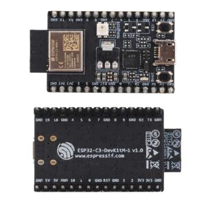 Geekstory ESP32-C3-DevKitM-1 Development Board ESP32-C3FN4 Core, ESP32-C3-MINI-1 WiFi+BT LE Module with 4 MB External SPI Flash