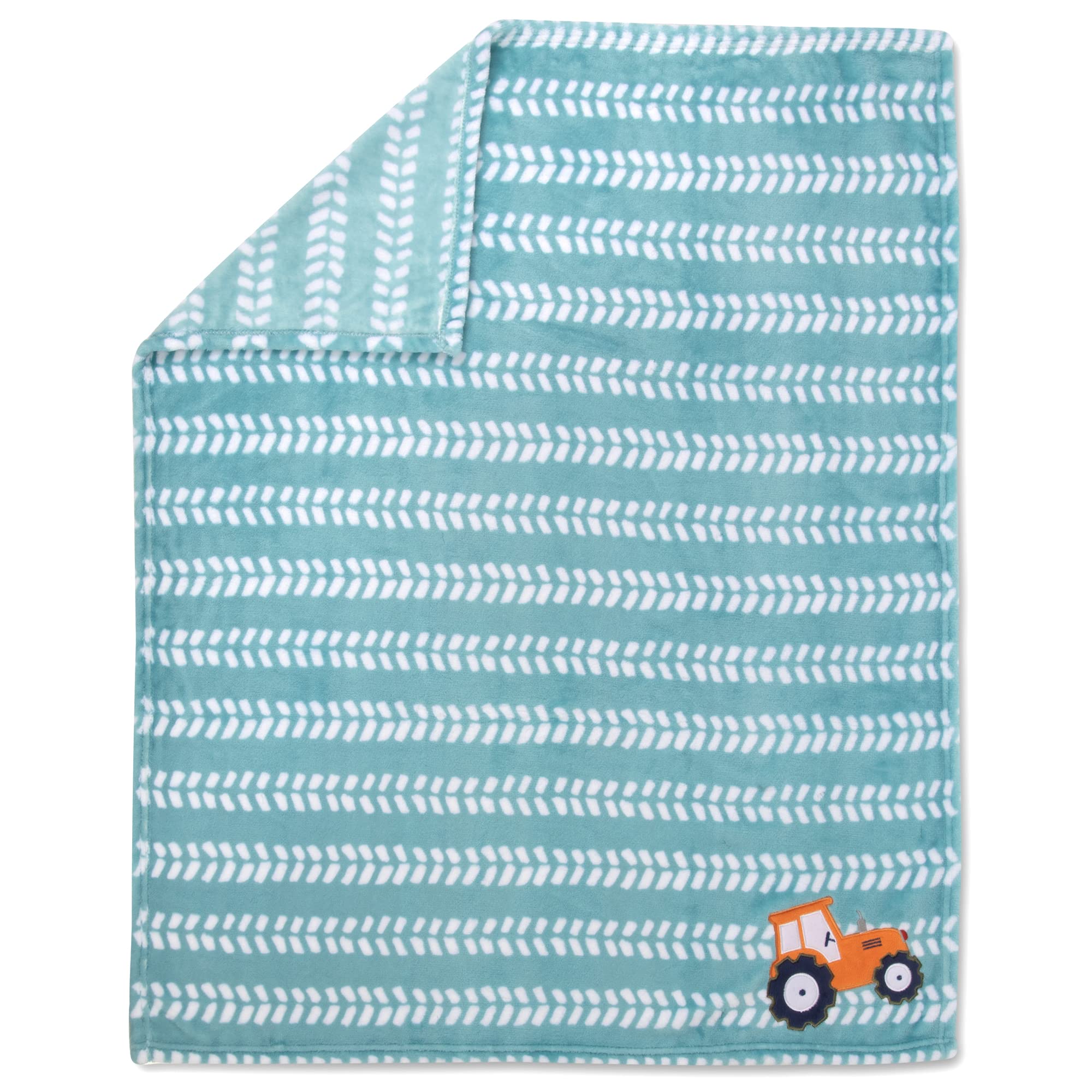 Baby Crib Blanket Set for Boys Truck Baby Nursery Construction Theme