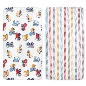 Baby Crib Blanket Set for Boys Truck Baby Nursery Construction Theme