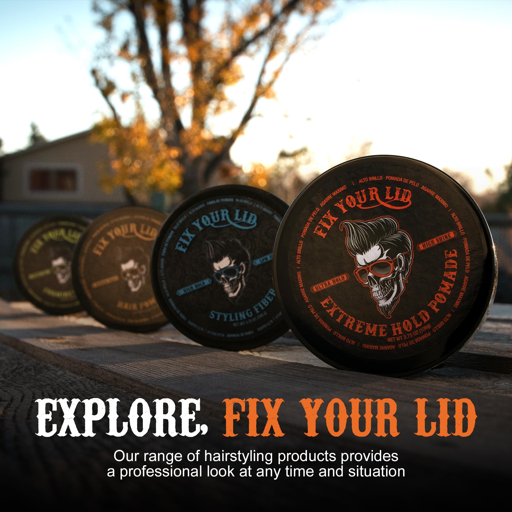 Fix Your Lid Extreme Hold Pomade for Men - Water Based Pomade with High Shine and Strong Hold - Match all Mens Hair Types & Styles - Easy To Wash Out - 3.75 oz