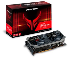 powercolor red devil amd radeon rx 6650 xt graphics card with 8gb gddr6 memory