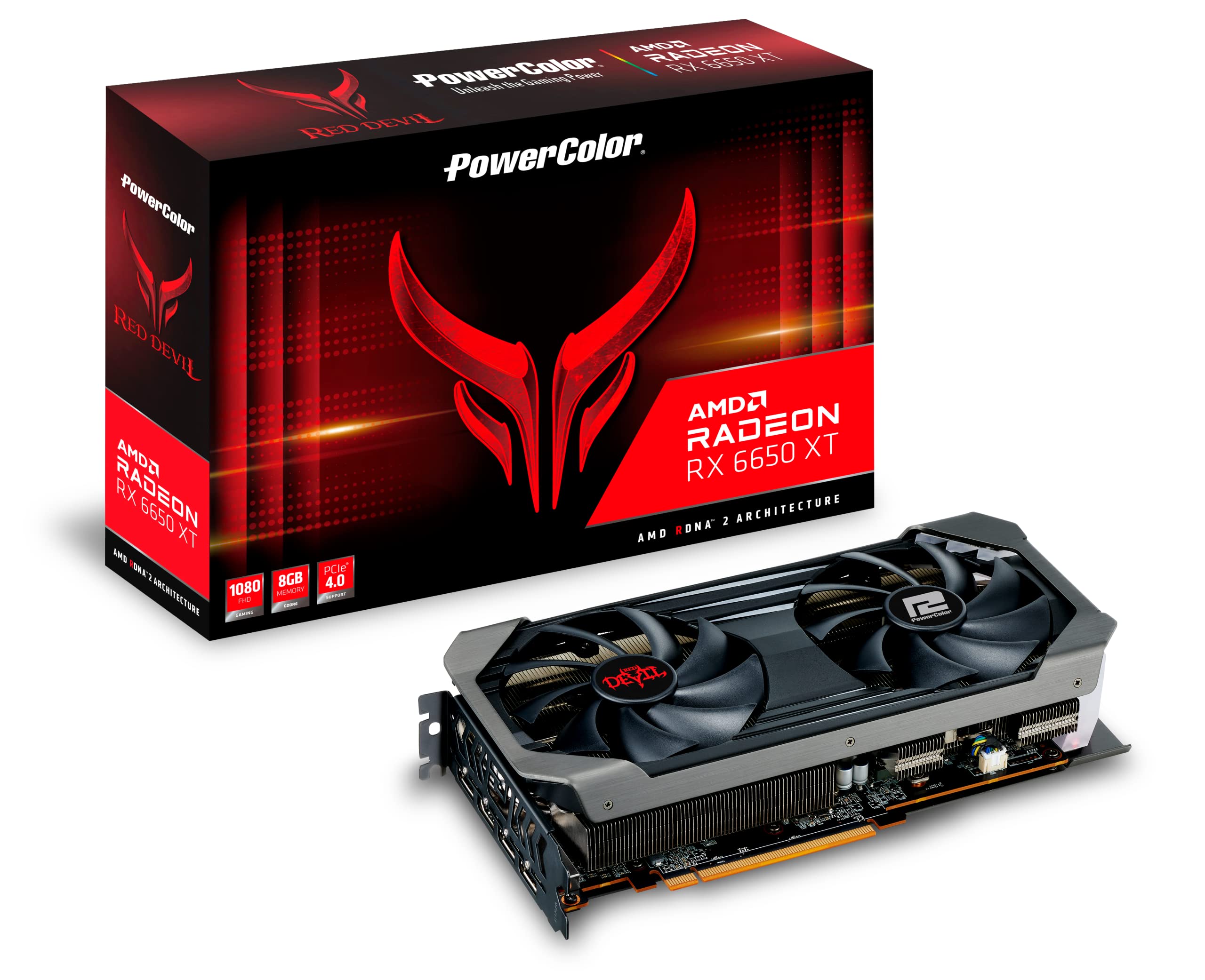 PowerColor Red Devil AMD Radeon RX 6650 XT Graphics Card with 8GB GDDR6 Memory