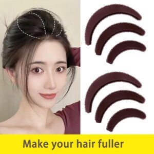 Hair Base Sponge Invisible Hair Clip Comb Volume Styling Insert Tool False Hair Pads Hair Extensions Accessories Brown (AA Brown)