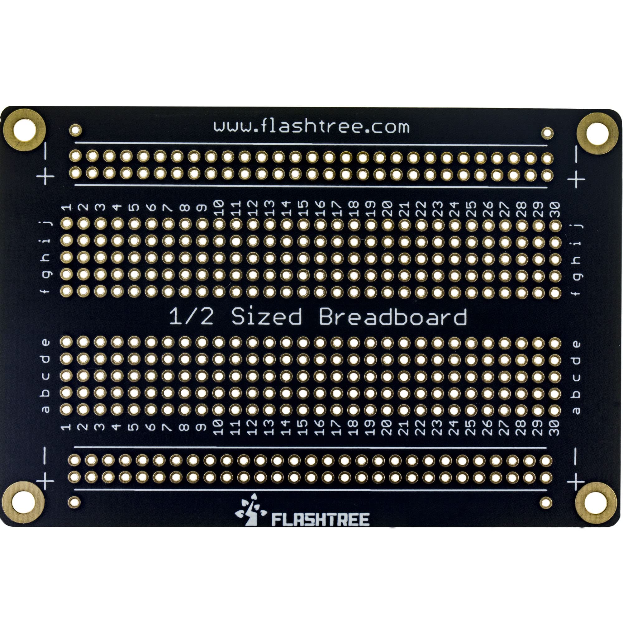 whiteeeen Solder-able or Less Breadboard Board Gold Plated Finish Proto Board PCB DIY Kit for Arduino (1/2 Solder-able (5pcs))