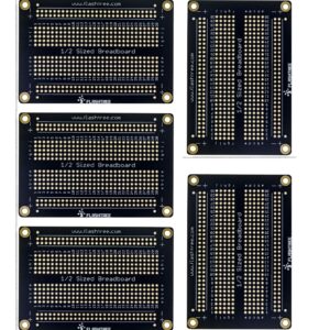 whiteeeen solder-able or less breadboard board gold plated finish proto board pcb diy kit for arduino (1/2 solder-able (5pcs))