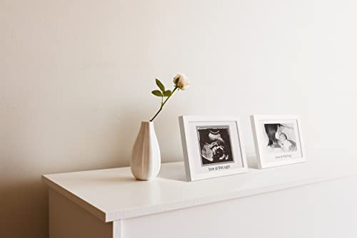 J.JOY Ultrasound photo frame plus newborn frame set wood