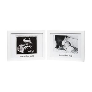 j.joy ultrasound photo frame plus newborn frame set wood