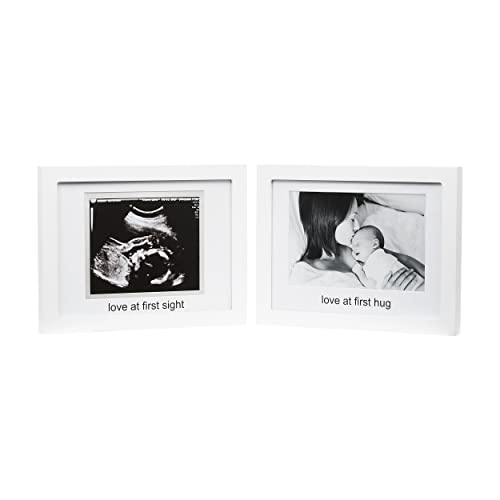 J.JOY Ultrasound photo frame plus newborn frame set wood