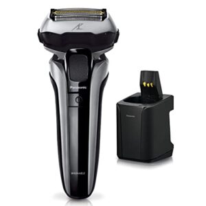 panasonic es-lv7h-s [men's shaver lamdash pro linear motor 5 blades fully automatic cleaning charger/silver with pouch] ac100-240v shipped from japan released in may 2022