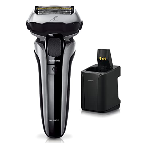 Panasonic ES-LV7H-S [Men's Shaver LAMDASH PRO Linear Motor 5 Blades Fully Automatic Cleaning Charger/Silver with Pouch] AC100-240V Shipped from Japan Released in May 2022