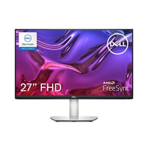 dell 27-inch usb-c monitor - full hd (1920 x 1080 display, 75hz refresh rate, 4ms grey-to-grey response time (extreme mode), dual 3w built-in speakers, hdmi, ips, amd freesync, silver - s2723hc