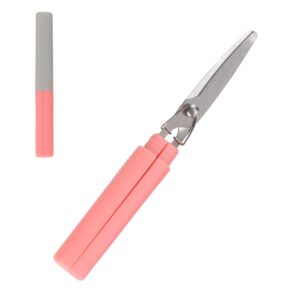 jubileeyarn mini pen portable travel safety scissors - pink - 1 pair