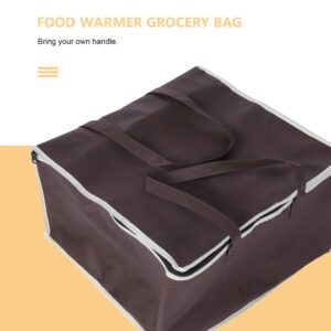 TOPBATHY Cake Packing Fruit Storage Grocery Pizza Warmer Catering Grocery Padded Carry Handbag Insulated Food Warmer Aluminum Heater Non-woven Fabric