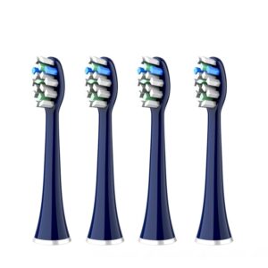 zaixia 4pcs replacement brush heads compatible for mornwell t25 sonic electric toothbrush hilarity (color : blue)