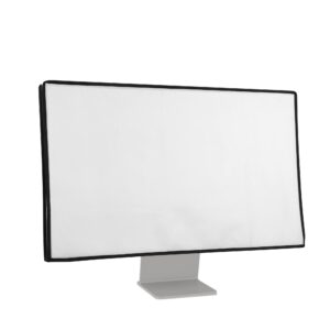 kwmobile monitor cover compatible with apple studio display - dust cover computer screen protector - white