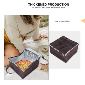 TOPBATHY Cake Packing Fruit Storage Grocery Pizza Warmer Catering Grocery Padded Carry Handbag Insulated Food Warmer Aluminum Heater Non-woven Fabric