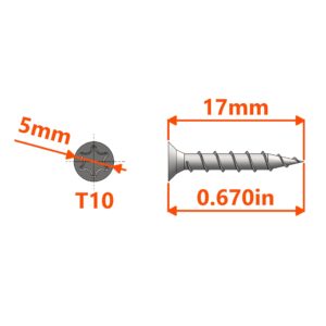 Hidden Fastener for Tongue and Groove Boards - 50ft2 Coverage - Box of 100x Including Screws