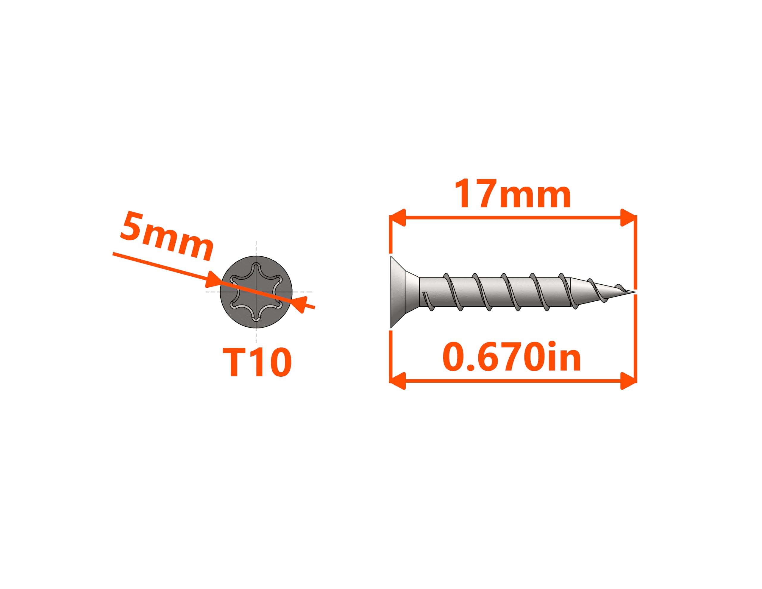 Hidden Fastener for Tongue and Groove Boards - 50ft2 Coverage - Box of 100x Including Screws