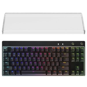 geekria tenkeyless tkl keyboard dust cover, clear acrylic keypads cover for 80% compact 87 key computer mechanical gaming keyboard, compatible with logitech g pro, logitech g515 lightspeed tkl