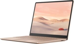 microsoft surface laptop go 12.4" touchscreen, intel core i5-1035g1 processor, 8 gb ram, 512 gb solid state drive, up to 13hr battery life, wifi, webcam, (renewed)