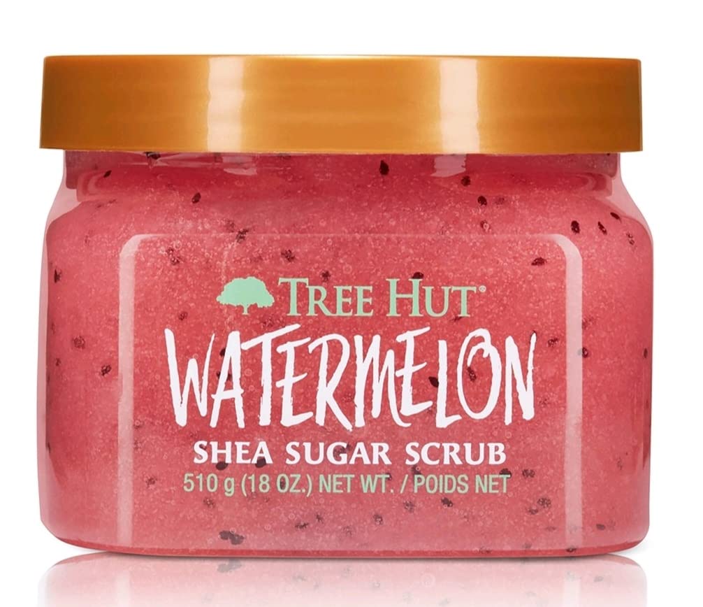 Tree Hut Shea Sugar Body Scrub, Watermelon, Coconut Lime,18oz, 2PK, With Single Makeup Remover Wipe