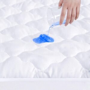 Biloban Waterproof Crib Mattress Protector, 52" x 28", White