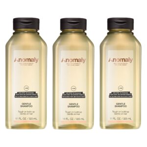 anomaly - haircare gentle shampoo sulfate free rosemary and grapefruit | sulfate free & paraben free | for women & men | eco friendly sustainable packaging from ocean plastic - 11 fl oz (pack of 3)