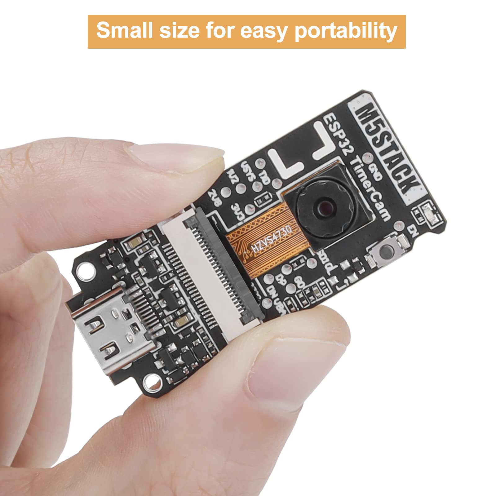 MakerFocus ESP32 Camera Module WiFi Board: 3MP OV3660 Timer Webcam ESP32-cam Development Board Image Transmission Supports UART Communication Programmable M5Burner Firmware Burning Tool