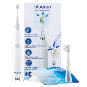 bluereo g100 electric suction toothbrush with built in water suction and sonic vibration (eu version)