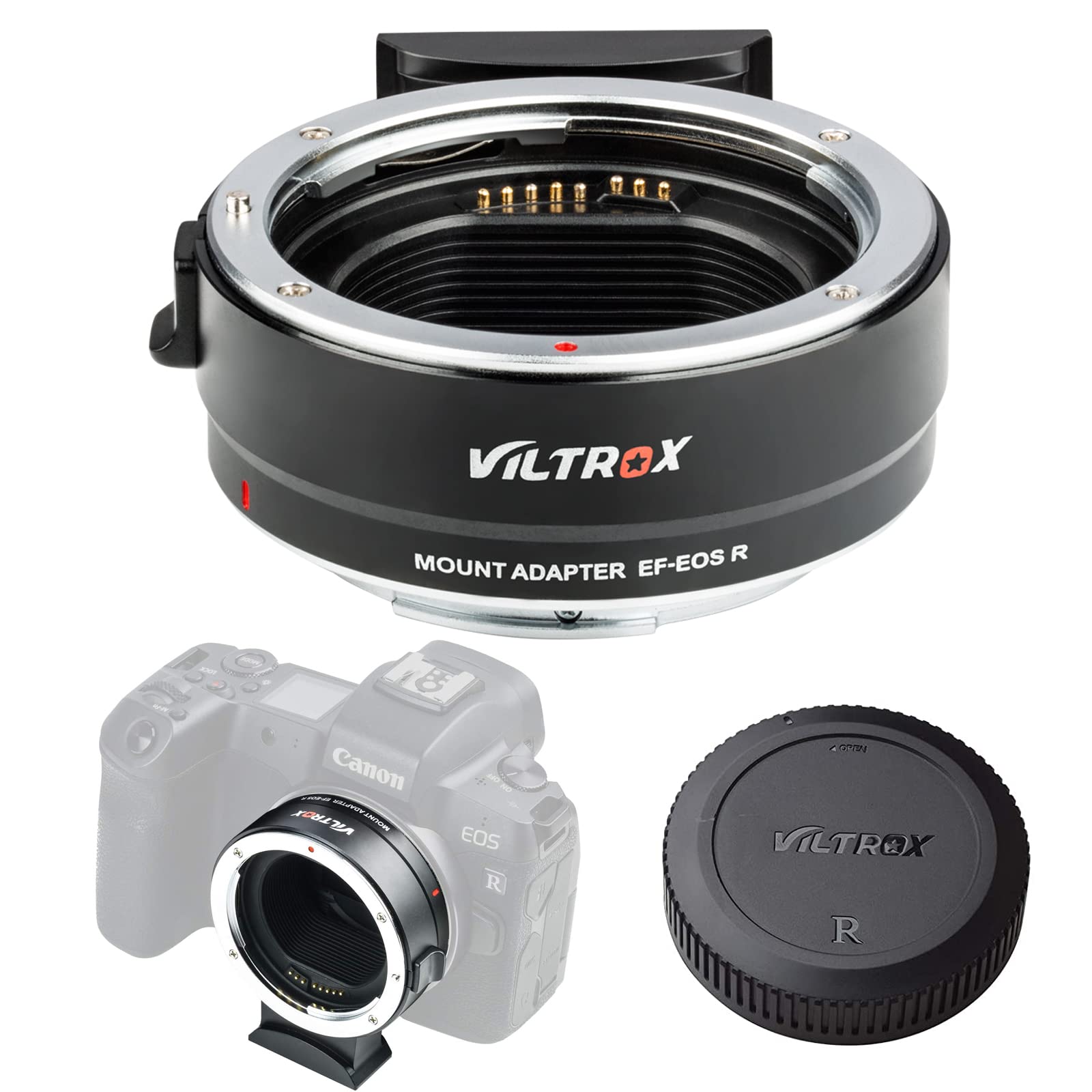 EF-EOS R Lens Mount Adapter Auto-Focus Lens Converter Ring EOS EF/EF-S to Eos r Mount Cameras EOS RP R R3 R5 R50 R6 R7 R8 R10 Cameras