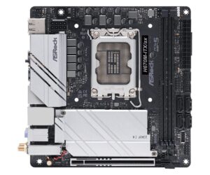 cuk asrock h670m-itx/ax mini itx motherboard for 12th gen intel lga 1700 cpus at 125w pl1 with pcie 5.0 x16 graphics