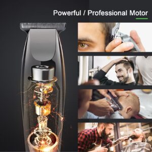 XZLCDS Hair Clippers for Men Self-Cut Compact Personal Haircutting Kit with Whisper Quiet Operation, Adjustable Taper Lever, and 6 Hair Clipper Guards for Clipping, Trimming & Personal Grooming