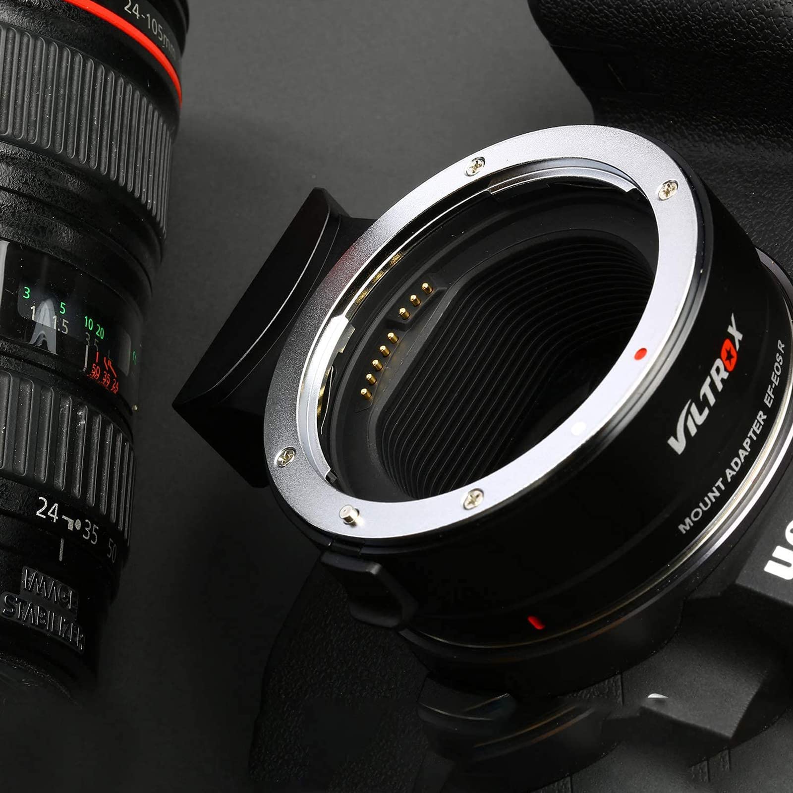 EF-EOS R Lens Mount Adapter Auto-Focus Lens Converter Ring EOS EF/EF-S to Eos r Mount Cameras EOS RP R R3 R5 R50 R6 R7 R8 R10 Cameras