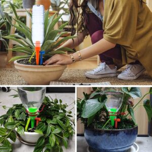 【Upgrade】Plant Self Watering Spikes,Universal Self Watering Devices by Slow Release Control Valve Switch Control Water Flow,Plant System Suitable for Most Bottle,Automatic Vacation Drip Irrigation