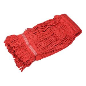 meccanixity commercial mop heads replacement 40x27cm cotton yarn for wet/dry mop floor cleaning pads, red