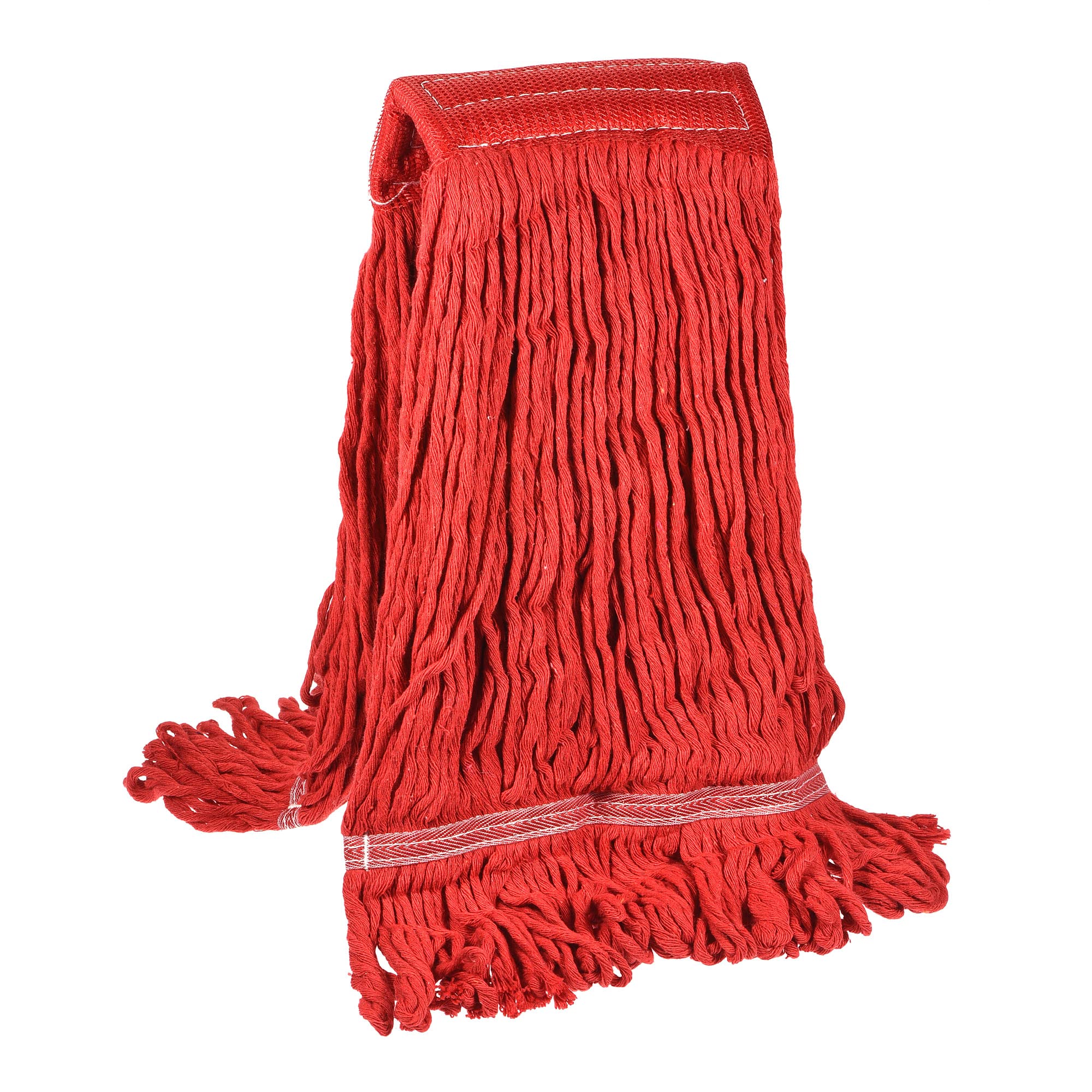 MECCANIXITY Commercial Mop Heads Replacement 40x27cm Cotton Yarn for Wet/Dry Mop Floor Cleaning Pads, Red