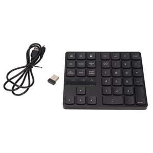 yoidesu wireless numeric keypad, 35 keys 2.4g portable number pad usb laptop keypad ergonomic design silent one handed gaming keyboard for pc laptop desktop computer